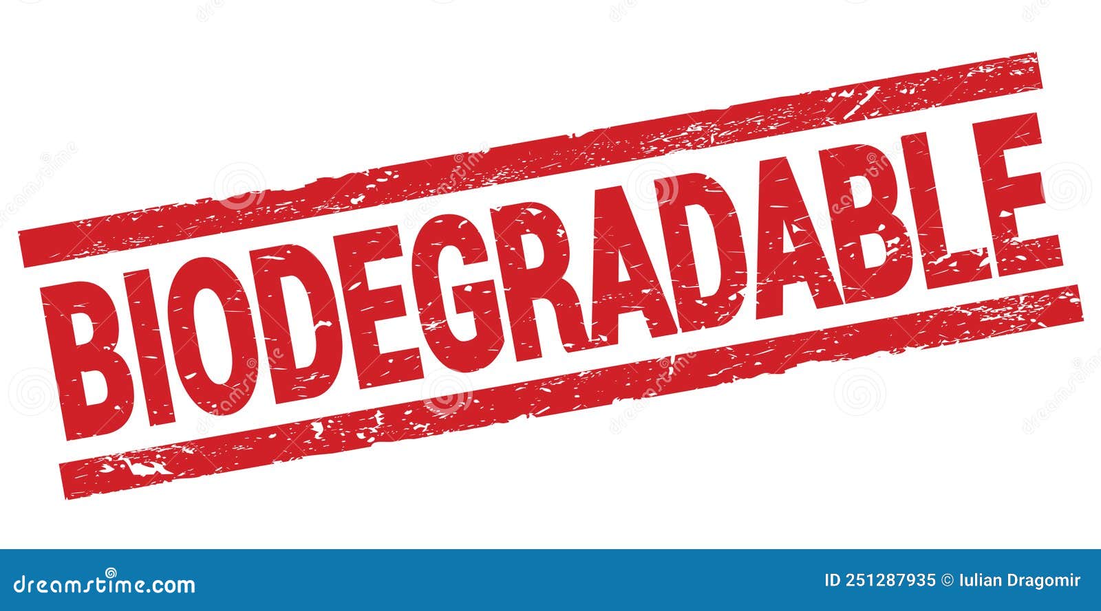 BIODEGRADABLE Text on Red Rectangle Stamp Sign Stock Image - Image of ...