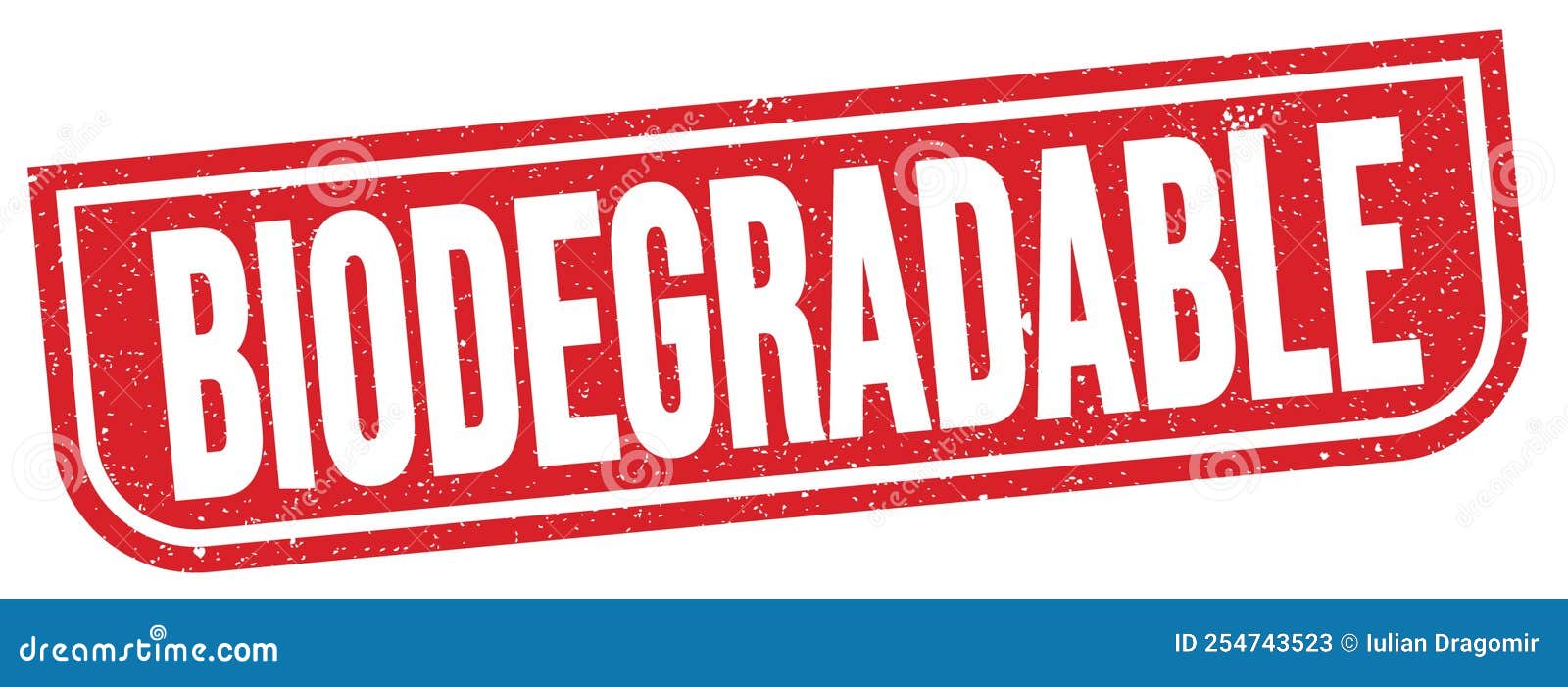 BIODEGRADABLE Text Written on Red Stamp Sign Stock Illustration ...