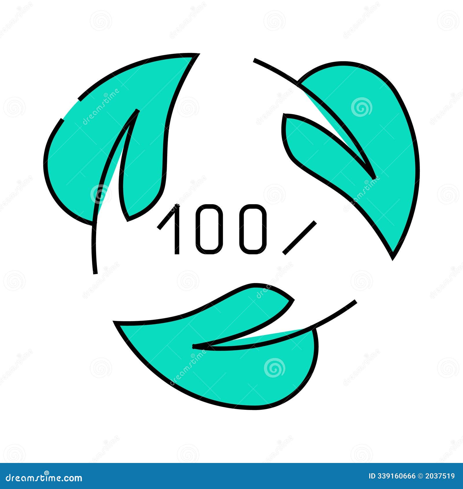 Biodegradable Waste Sorting Icon Doodle Illustration | CartoonDealer ...