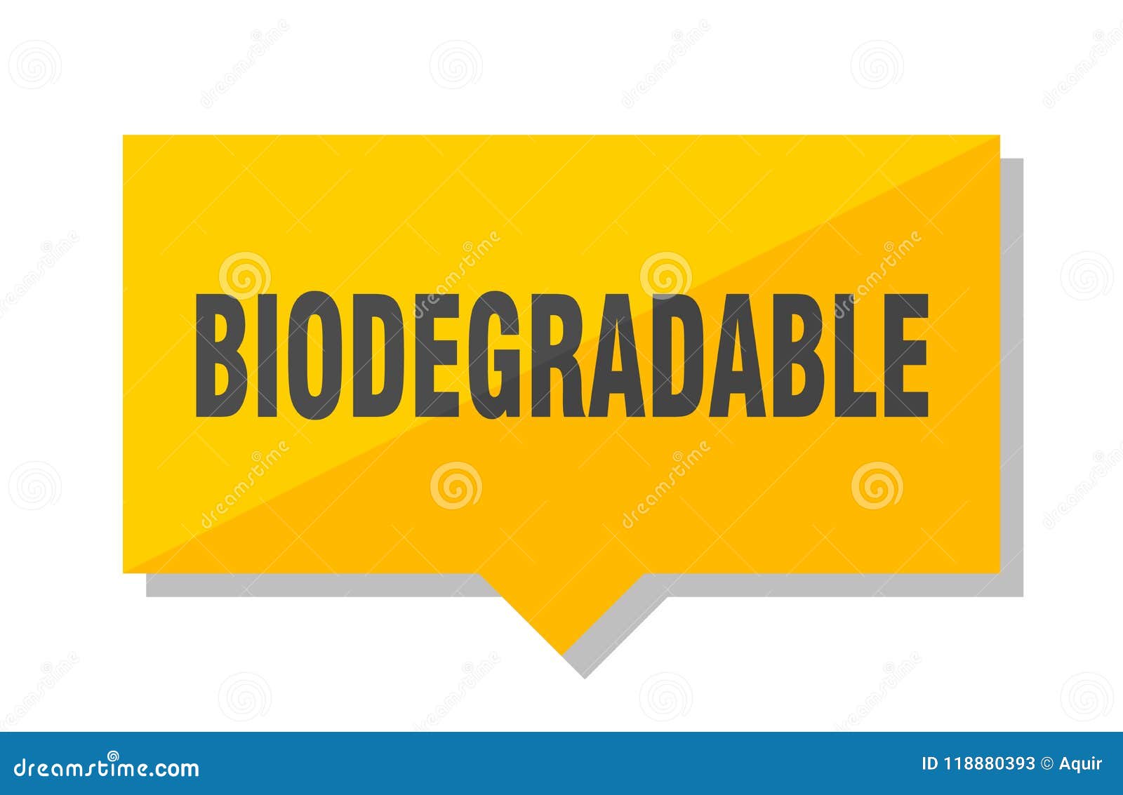 Biodegradable price tag stock vector. Illustration of square - 118880393