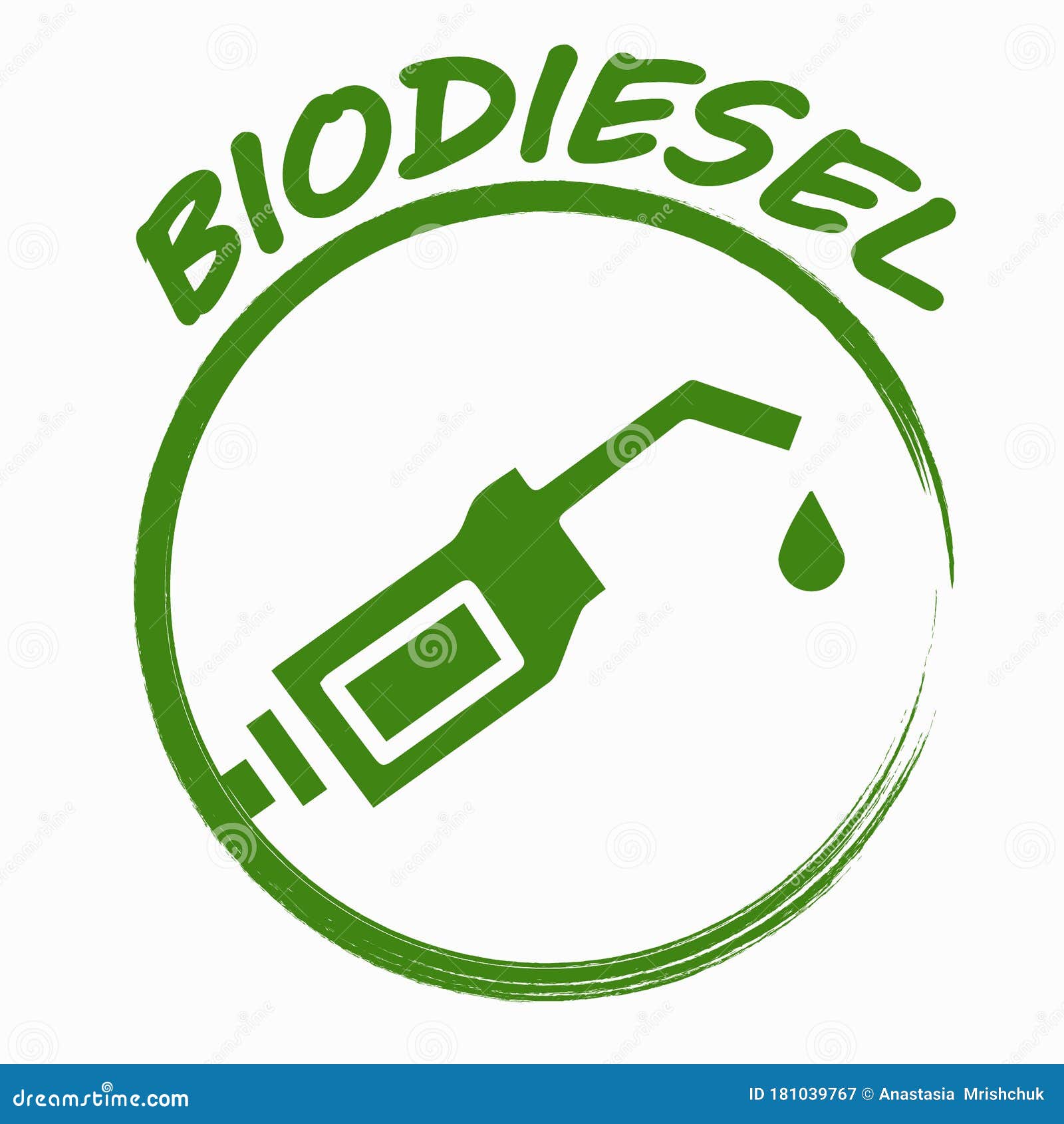 Biodiesel Icon on a White Background. Vector Illustration Stock ...
