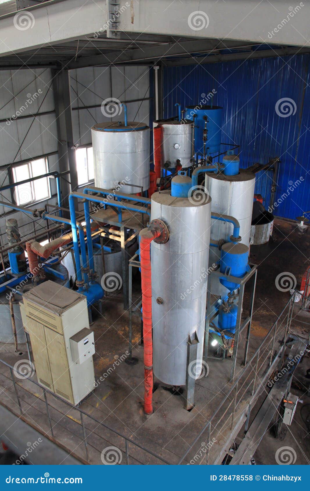 Biodiesel Production Equipment in a Factory Stock Photo - Image of ...