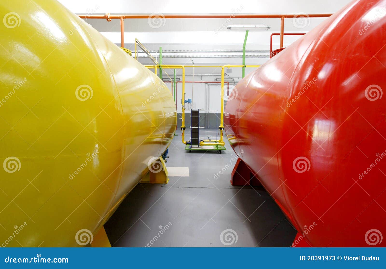 Biodiesel Tanks Inside Factory Stock Image - Image of metal ...