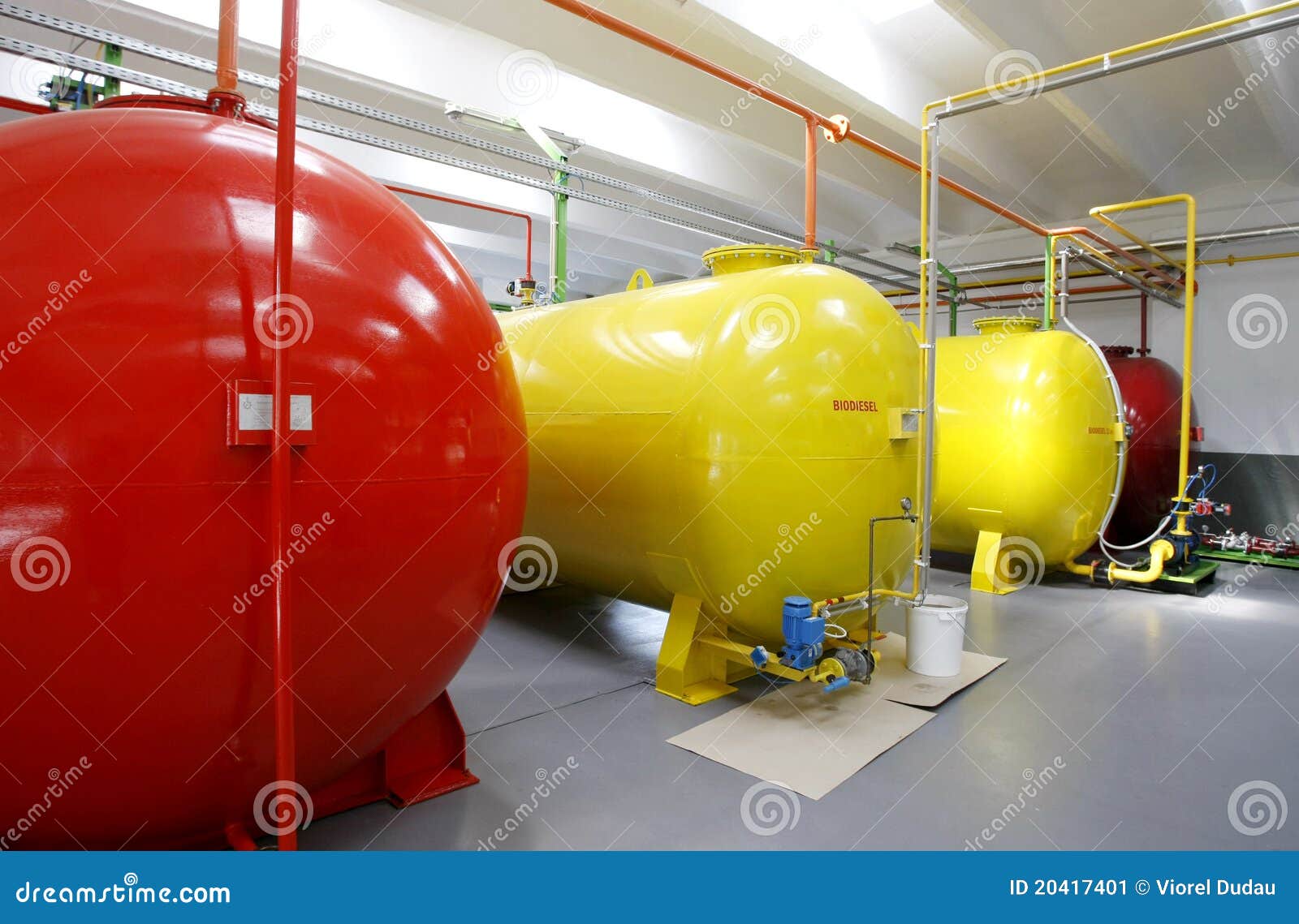 Biodiesel Tanks Inside Factory Stock Image - Image of chemical ...