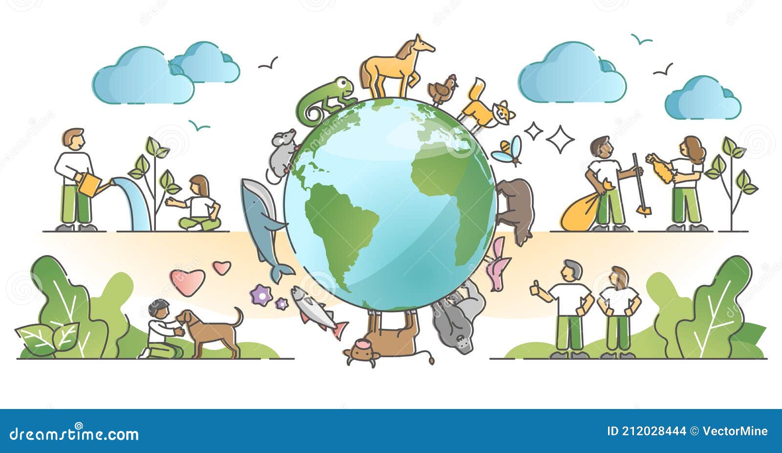 Concepto De Esquema De Protección De La Biodiversidad Y De Las Especies