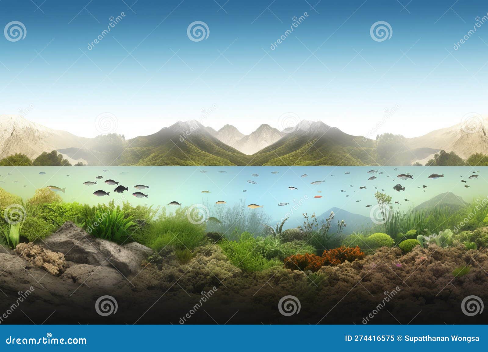 Biodiversity Conservation Rich Background Stock Illustration ...
