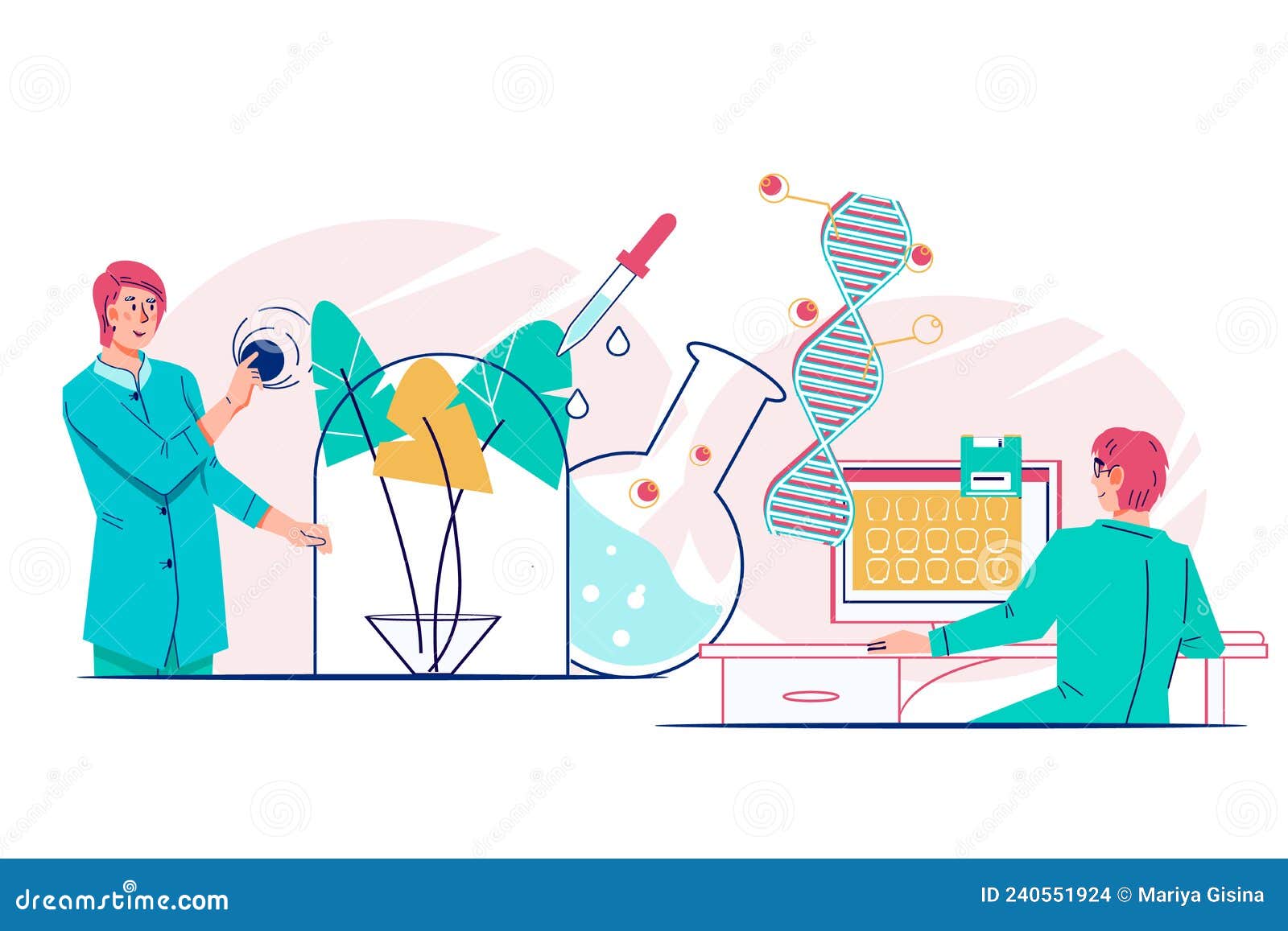 Bioengineering Isolated Cartoon Vector Illustrations. | CartoonDealer ...