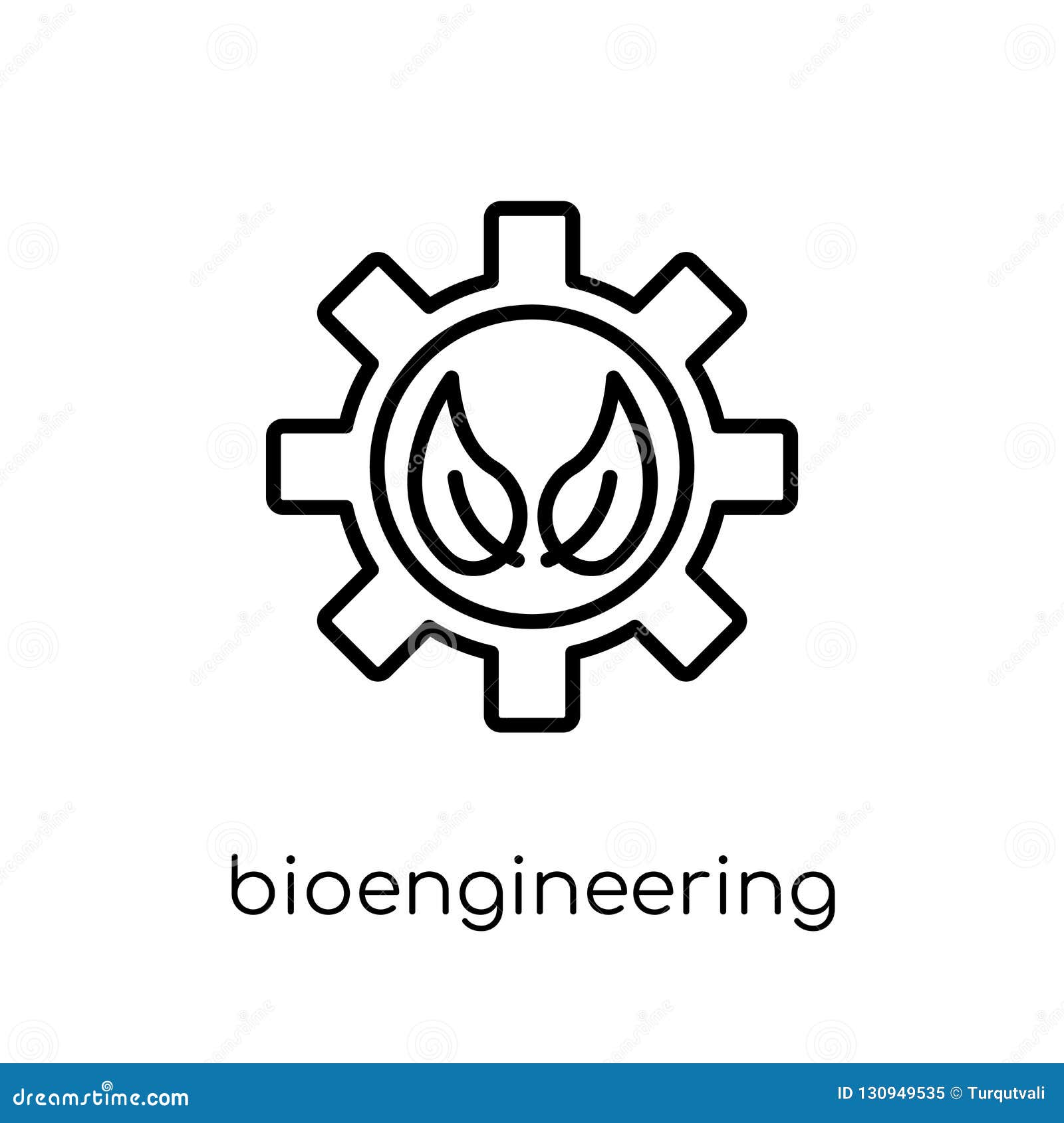 Bioengineering Icon. Trendy Modern Flat Linear Vector Bioengineering ...