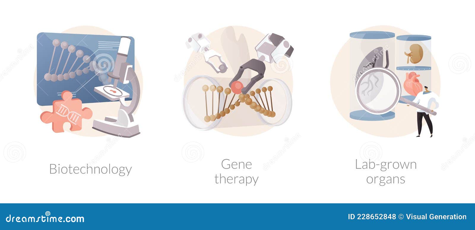 Bioengineering Industry Abstract Concept Vector Illustrations. Stock ...