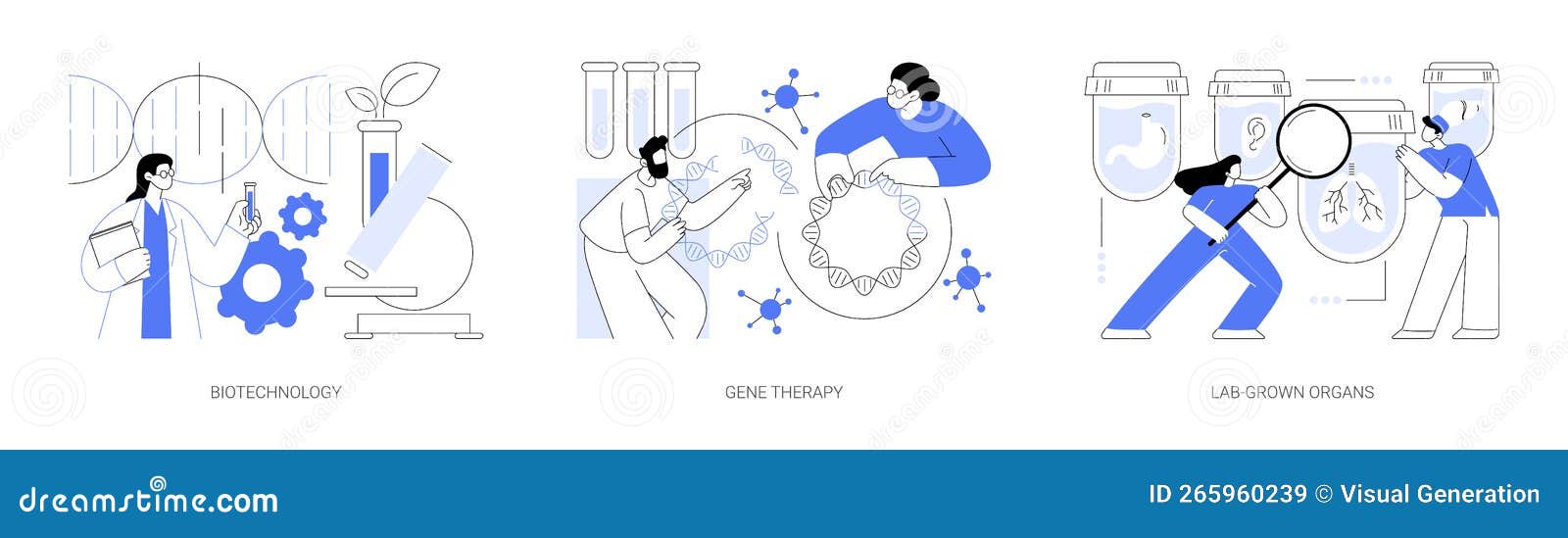 Bioengineering Industry Abstract Concept Vector Illustrations. Stock ...