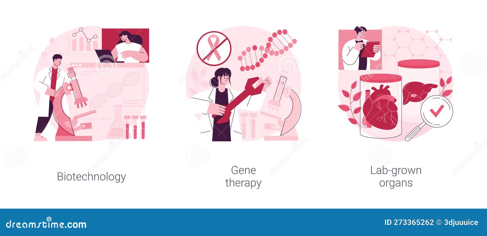 Bioengineering Industry Abstract Concept Vector Illustrations. Stock ...