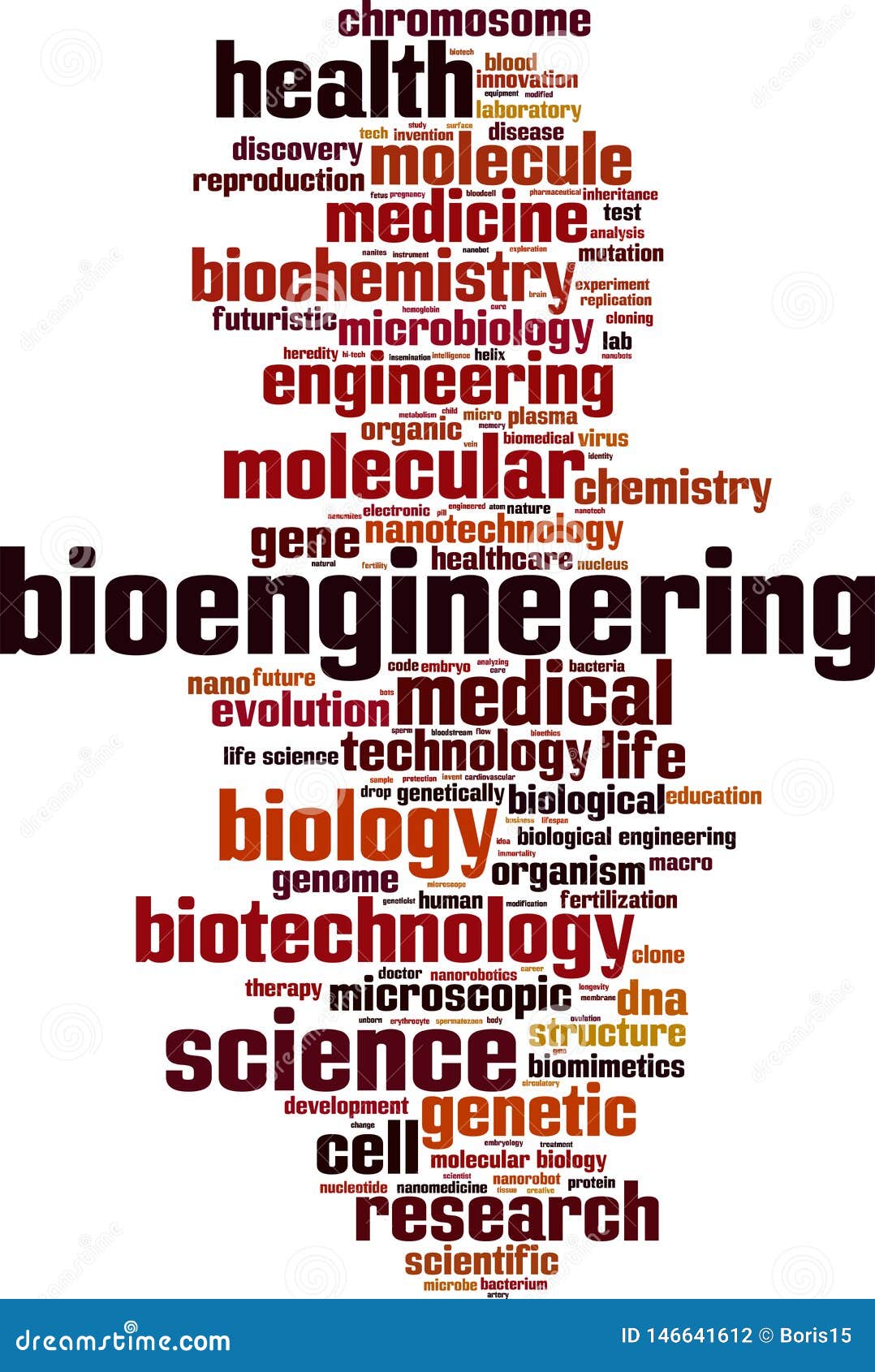 Bioengineering word cloud stock vector. Illustration of biological ...