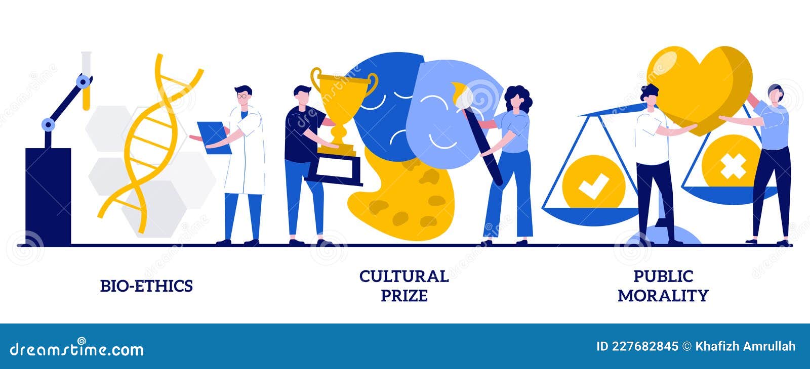 Bioethics, Cultural Prize, Public Morality Concept with Tiny People ...