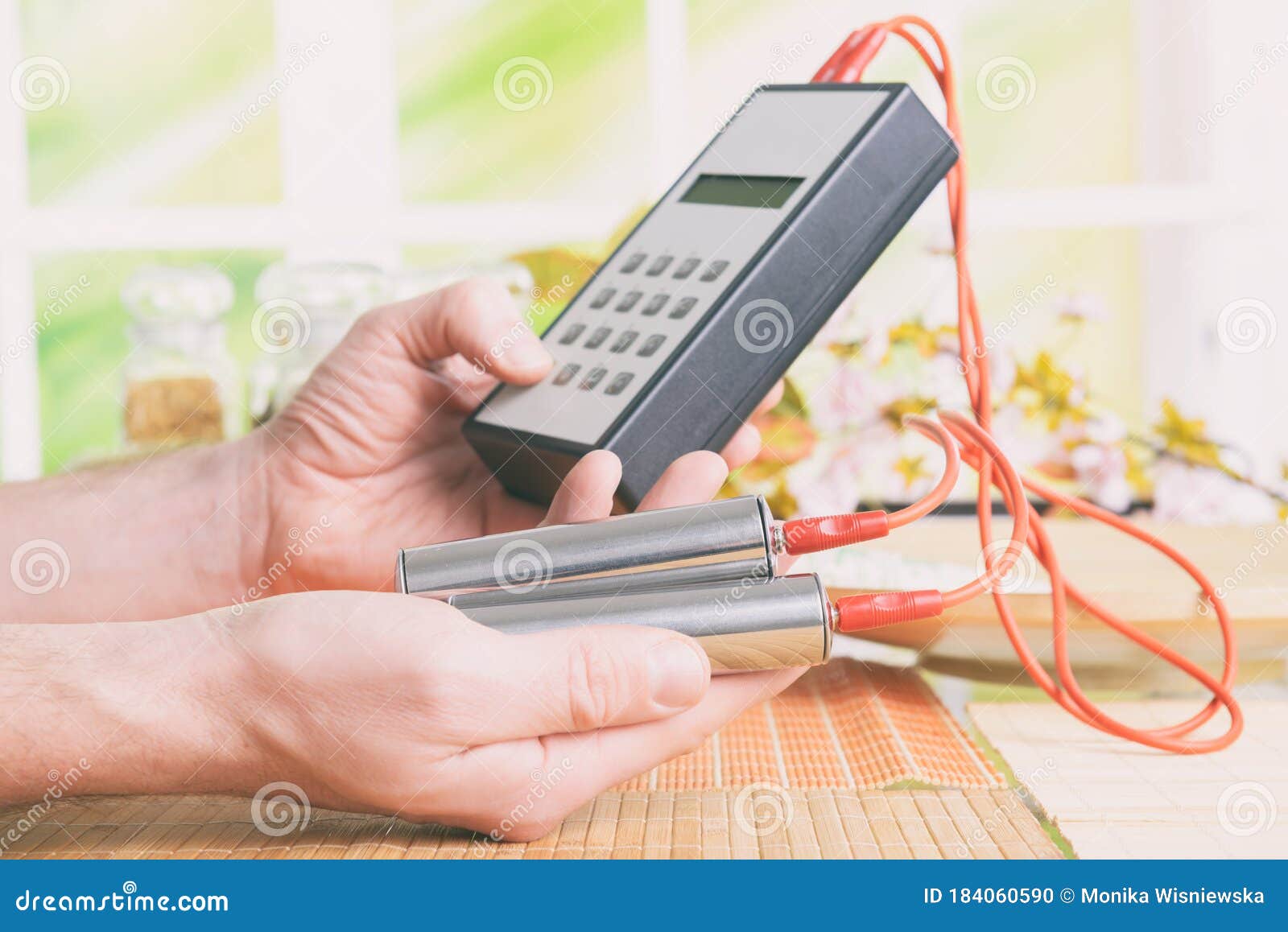 Biofeedback device stock photo. Image of pads, patient - 184060590