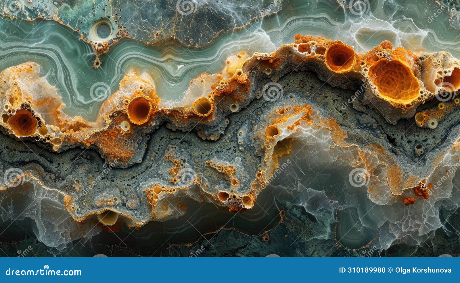 Biofilm Patterns Resemble Alien Terrain, Microbial Complexity Stock ...