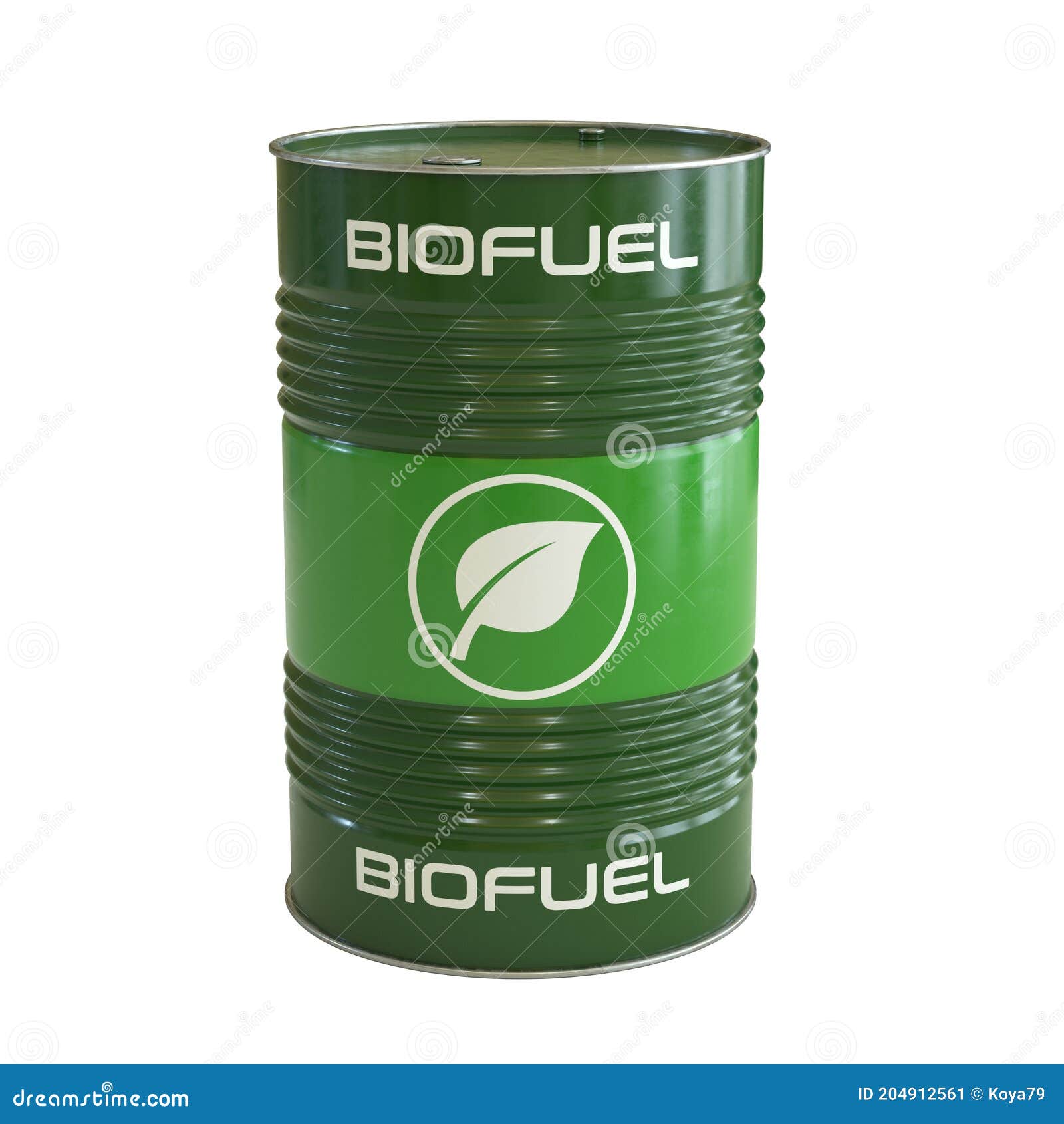 Biofuel Barrel with Biofuel Symbol 3d Rendering Stock Illustration ...