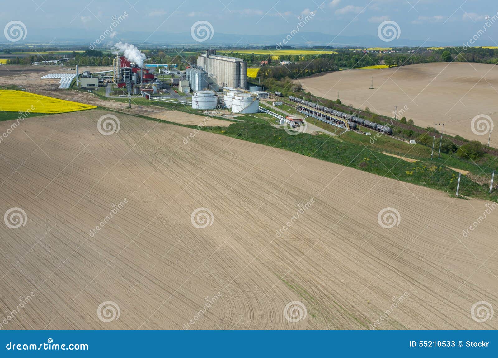 Biofuel factory stock image. Image of fuel, corn, fabric - 55210533