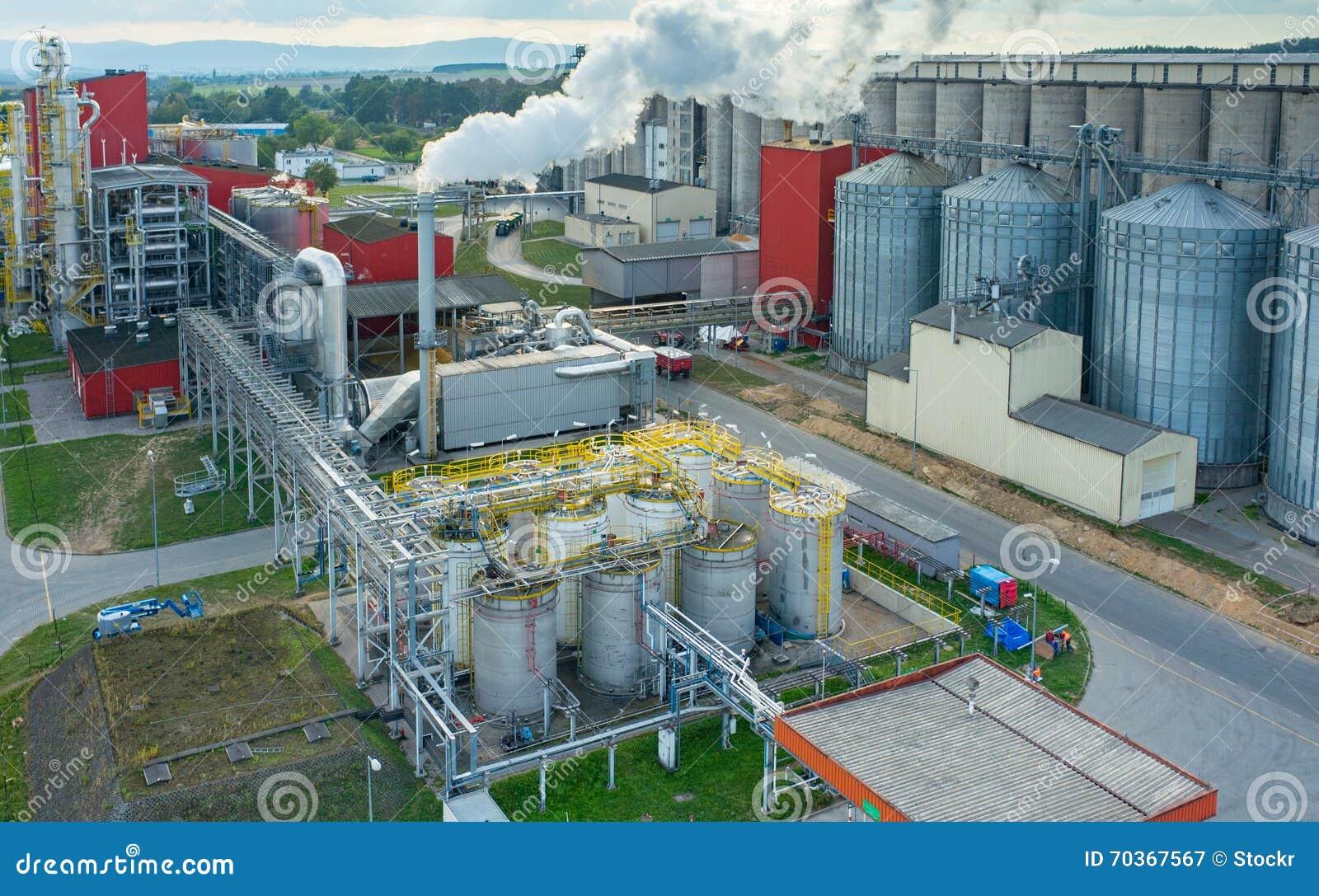 Biofuel factory stock image. Image of bioethanol, grain - 70367567