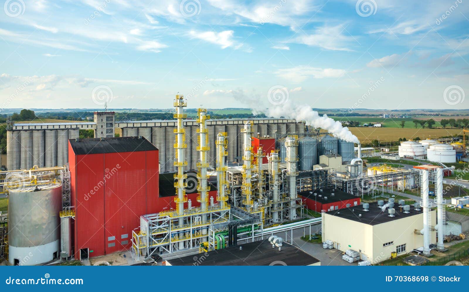 Biofuel factory stock photo. Image of agriculture, biomass - 70368698