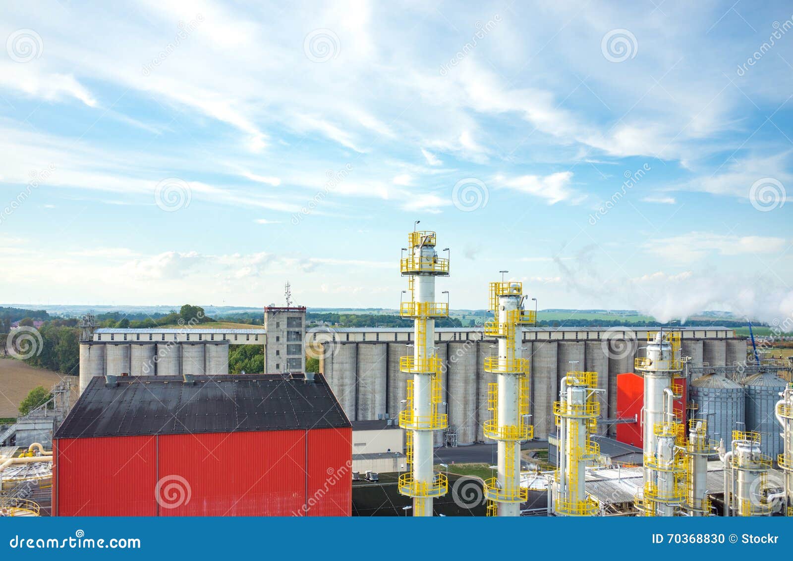 Biofuel factory stock photo. Image of plant, business - 70368830