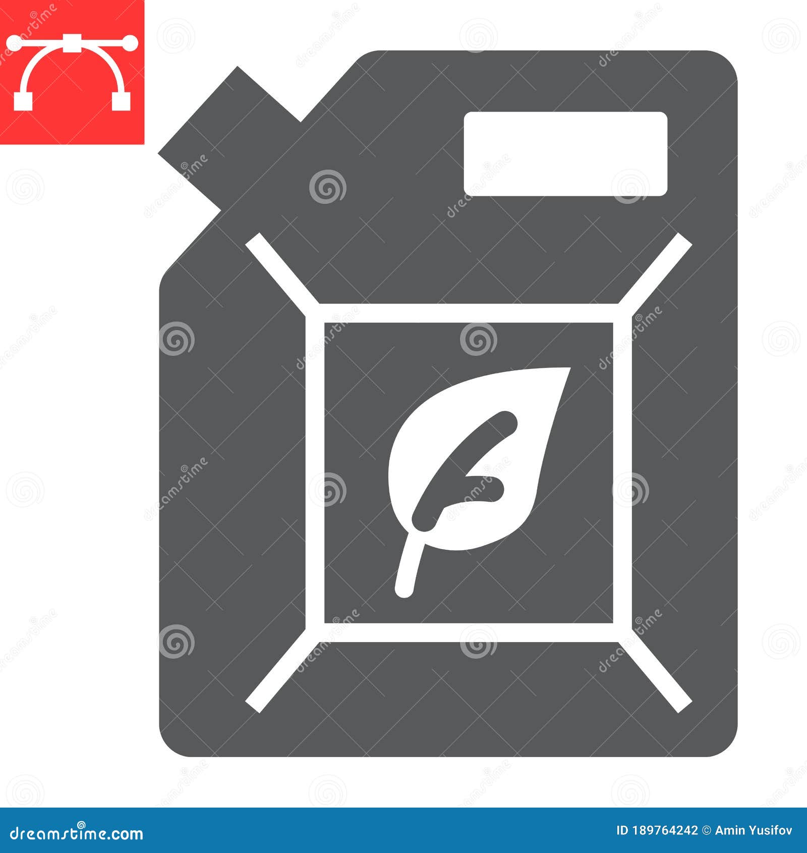 Jerrycan Oil Sign. Jerry Can Oil Sign. Black Icon On White Popart ...