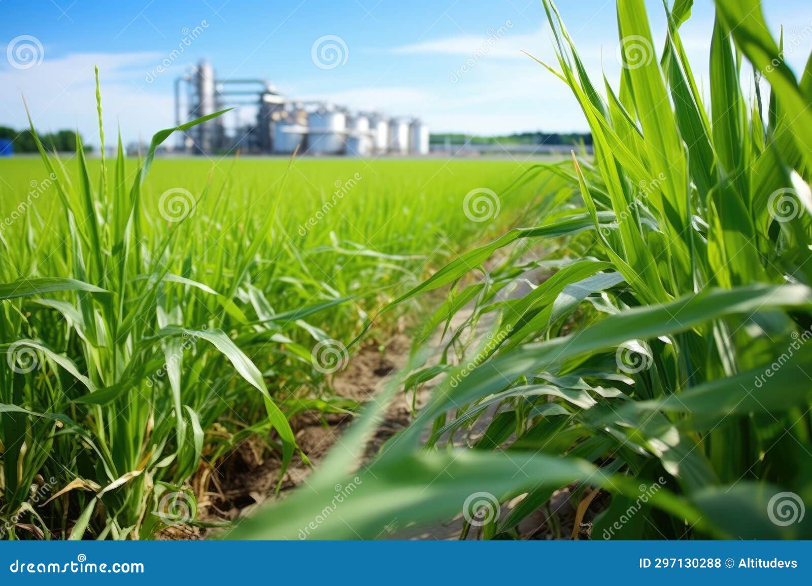 A Biofuel Plant in a Corn Field Stock Photo - Image of biofuel, plant ...