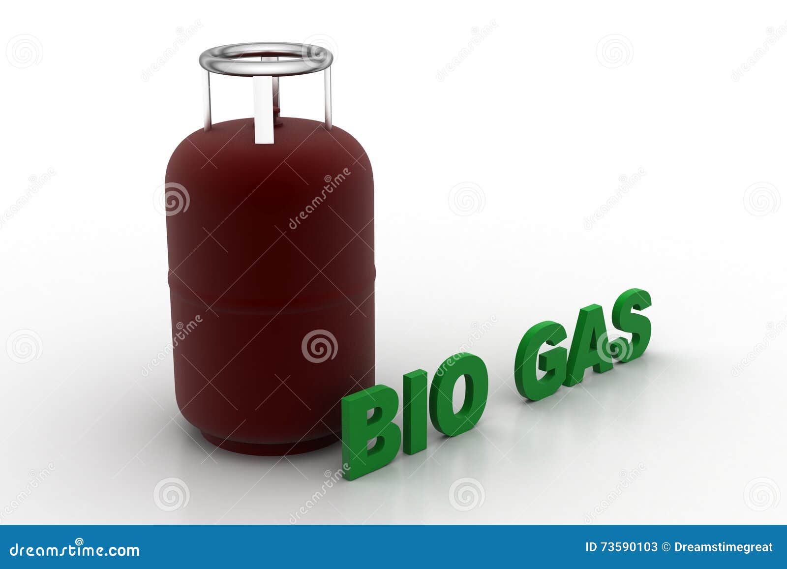 Biogas cylinder stock illustration. Illustration of dangerous - 73590103