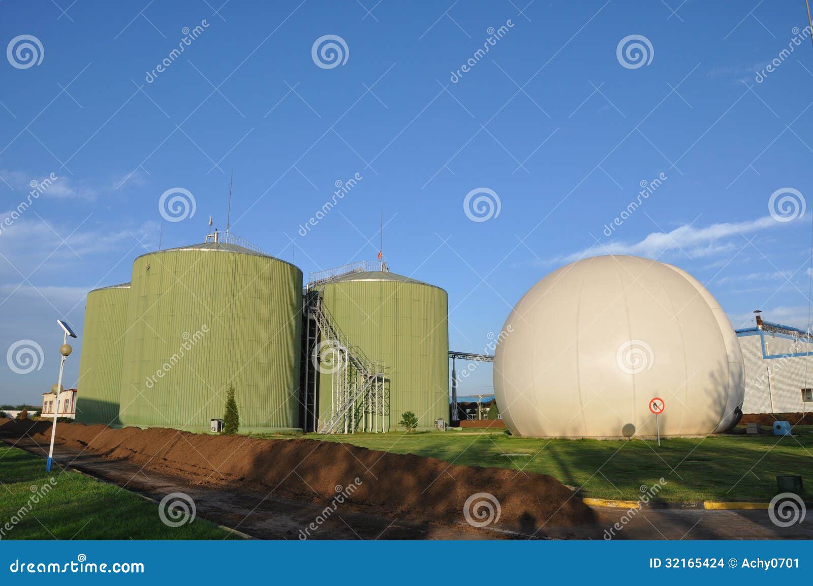 Biogas Engineering Plant Stock Photography | CartoonDealer.com #43034300