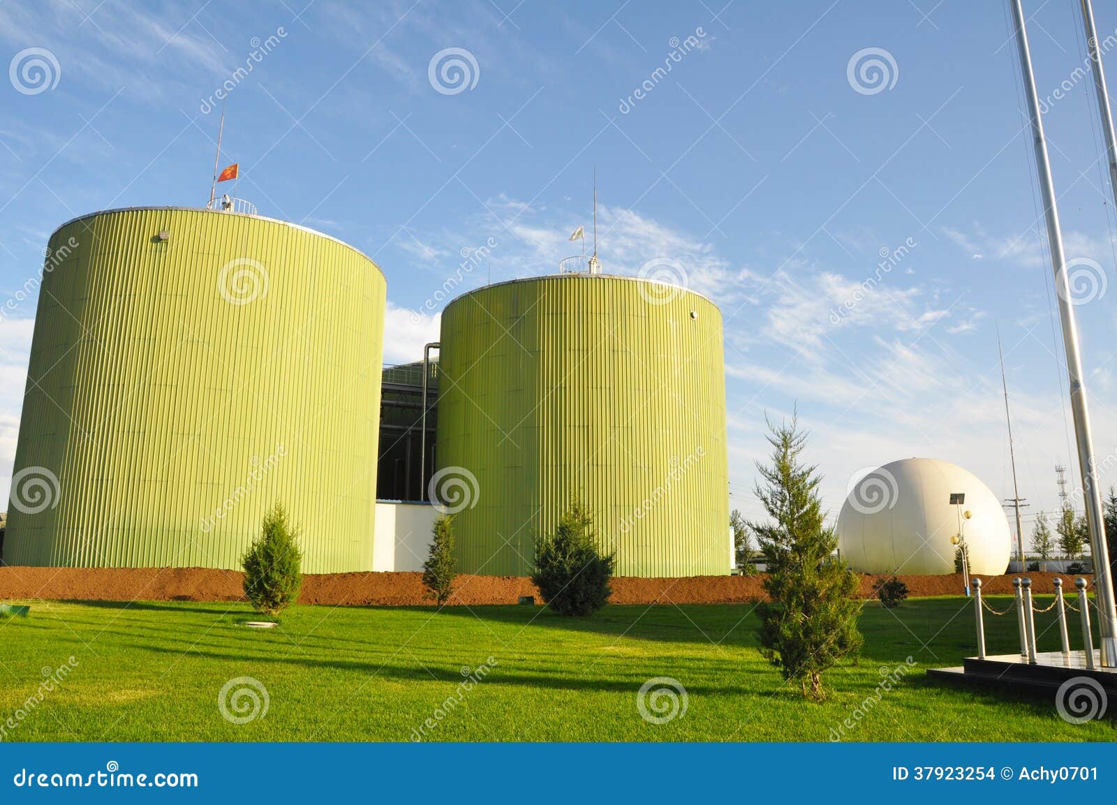 Biogas Engineering Plant Stock Photography | CartoonDealer.com #43034300