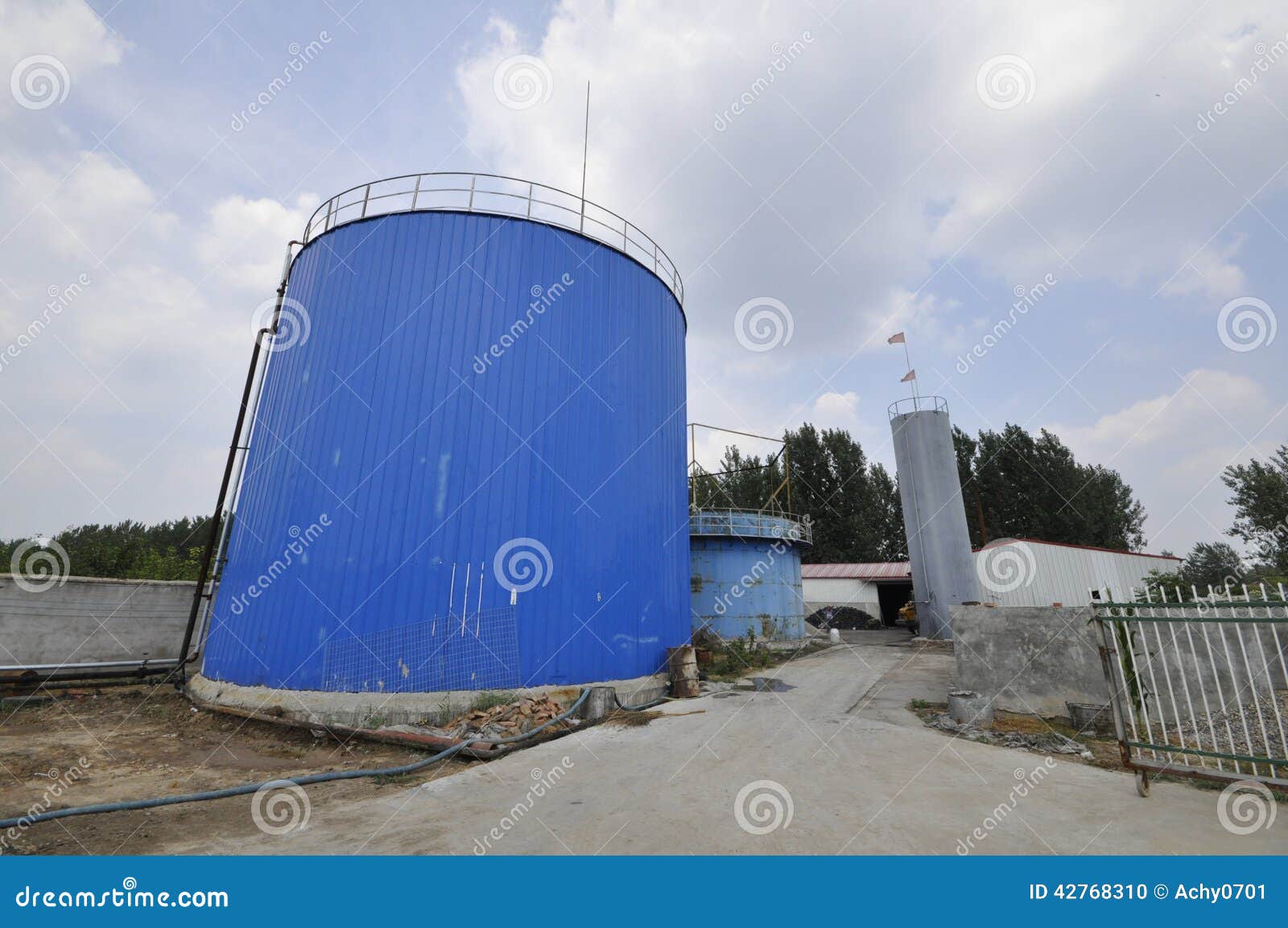 Biogas engineering plant stock photo. Image of energy - 42768310