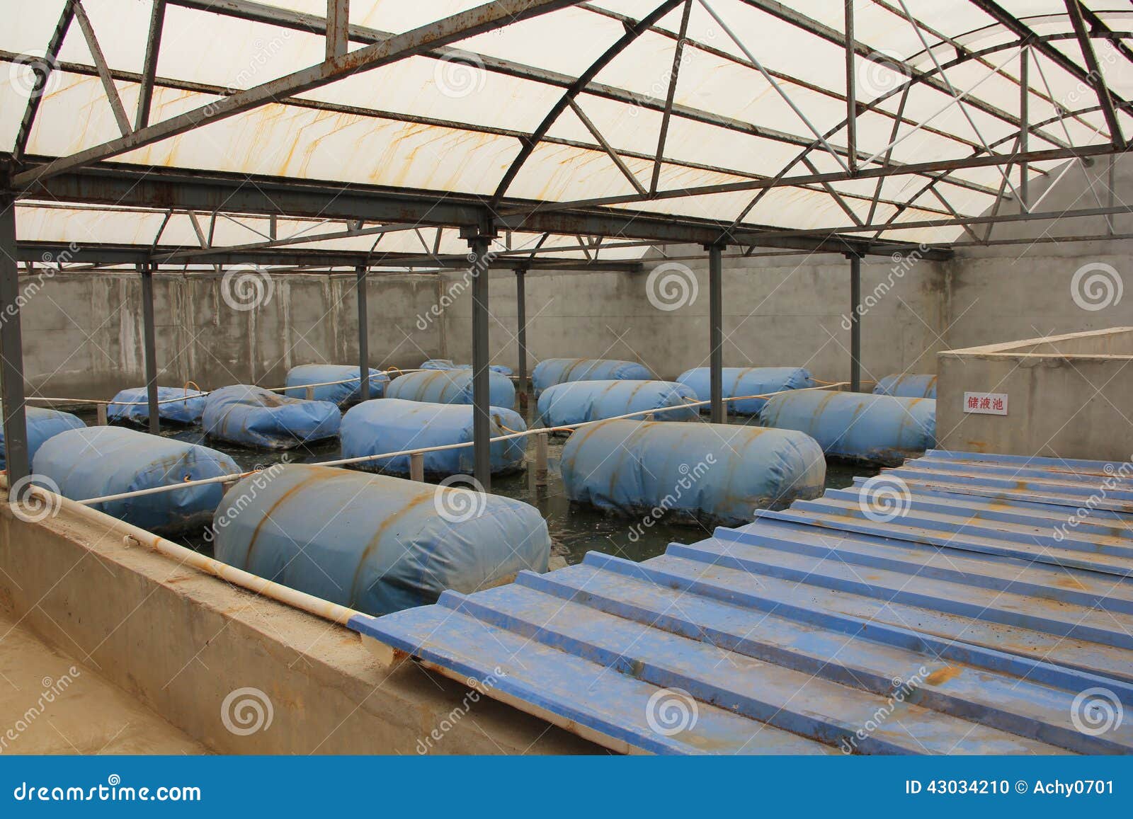 Biogas engineering plant editorial image. Image of architecture - 43034210