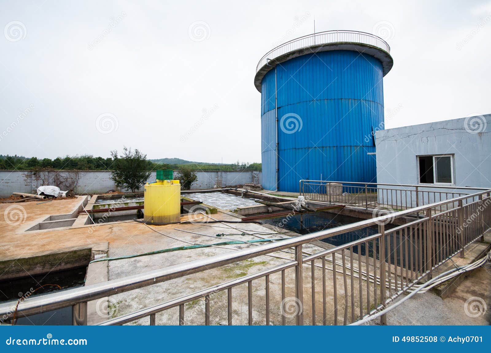 Biogas engineering plant stock photo. Image of chinese - 49852508
