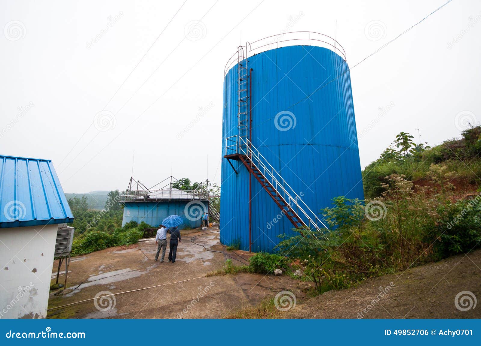 Biogas engineering plant editorial photo. Image of dejecta - 49852706