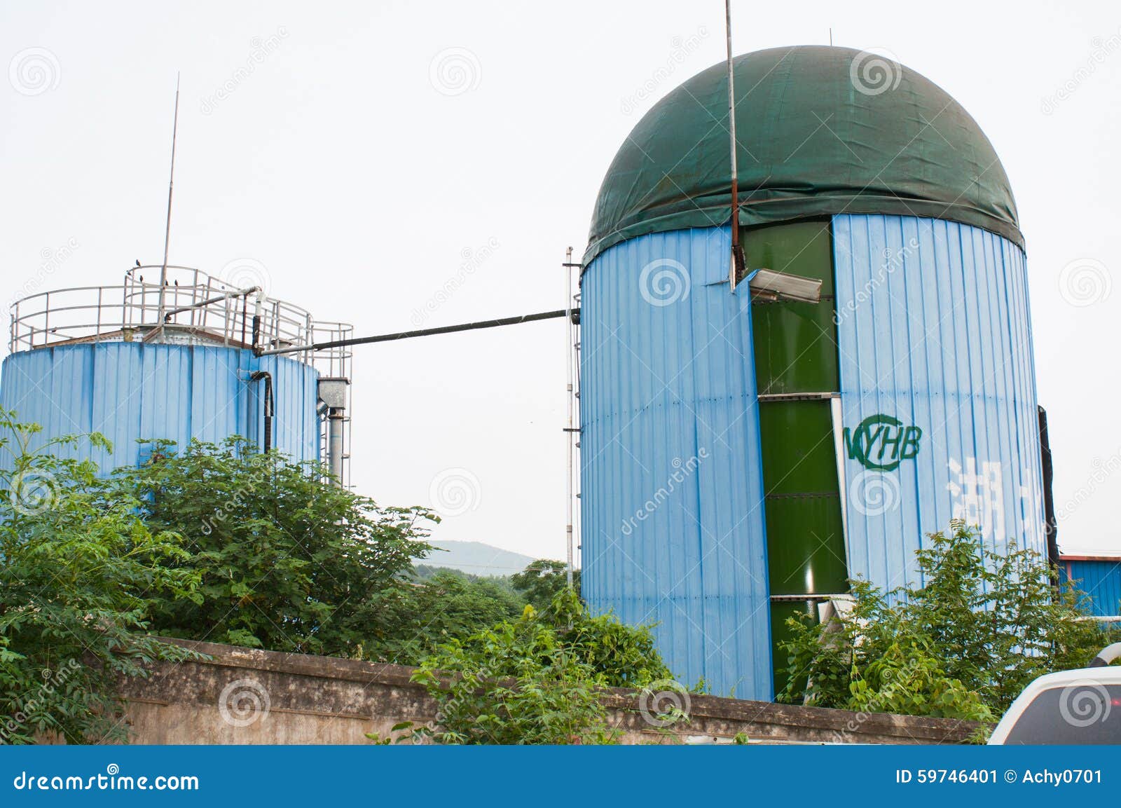 Biogas engineering plant editorial photo. Image of china - 59746401