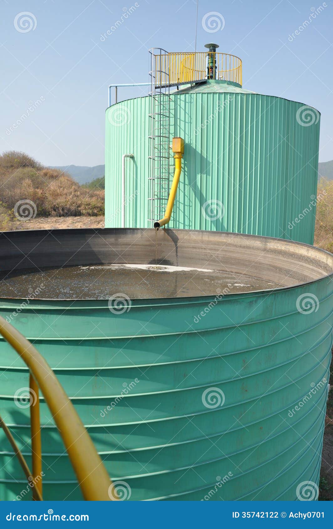 Biogas engineering plant 7 stock photo. Image of environmental - 35742122
