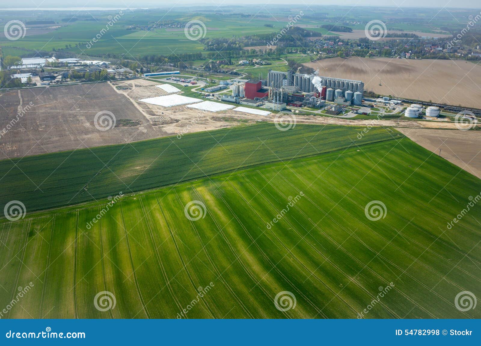 Biogas factory stock photo. Image of fermentation, ecological - 54782998