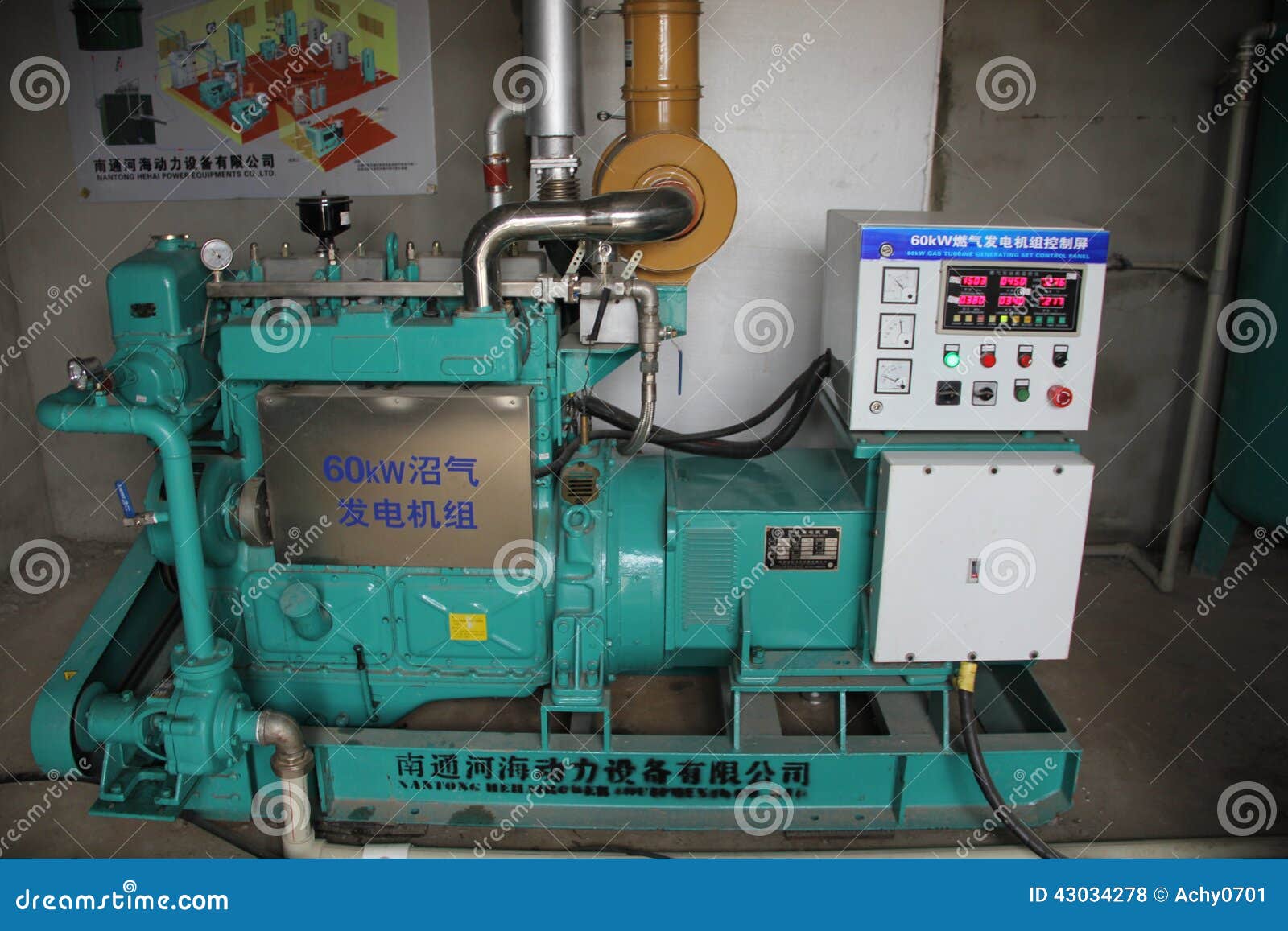 Biogas generator editorial stock photo. Image of electric - 43034278