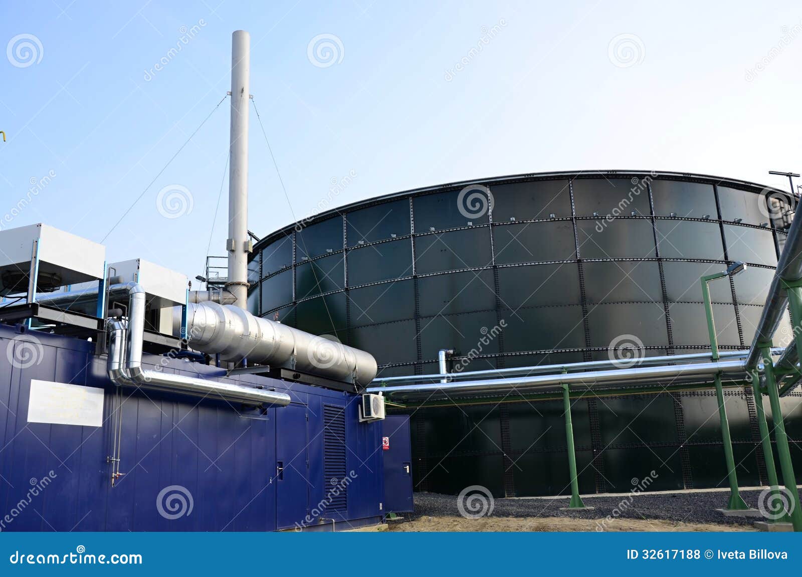 The biogas green energy stock photo. Image of straw, biomass - 32617188