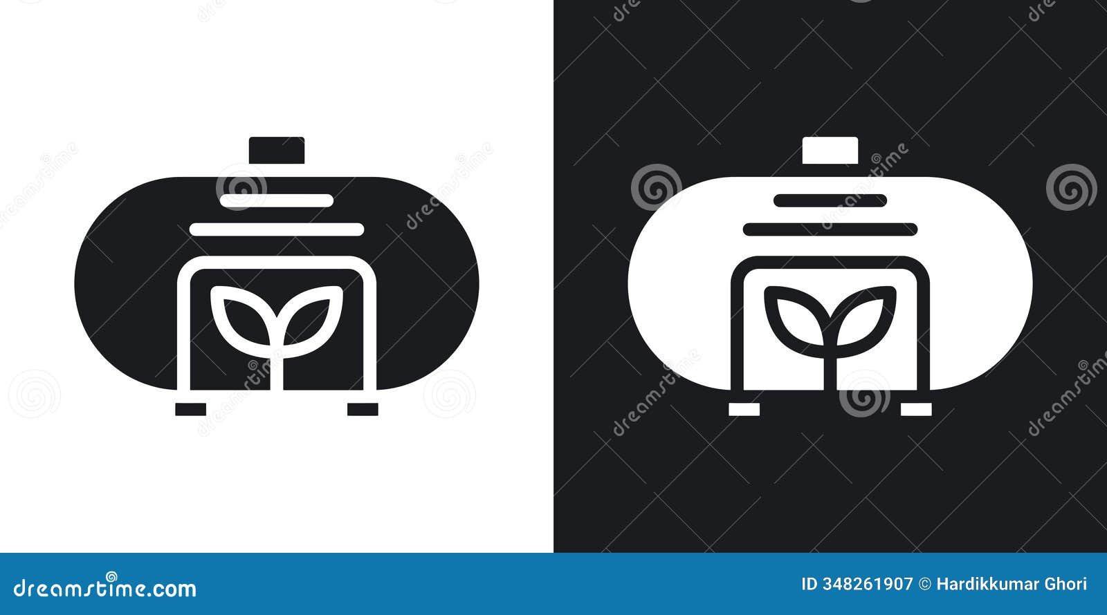 Biogas icon vector stock illustration. Illustration of container ...