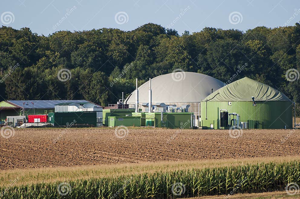 Biogas plant. stock photo. Image of green, digestion - 26691652