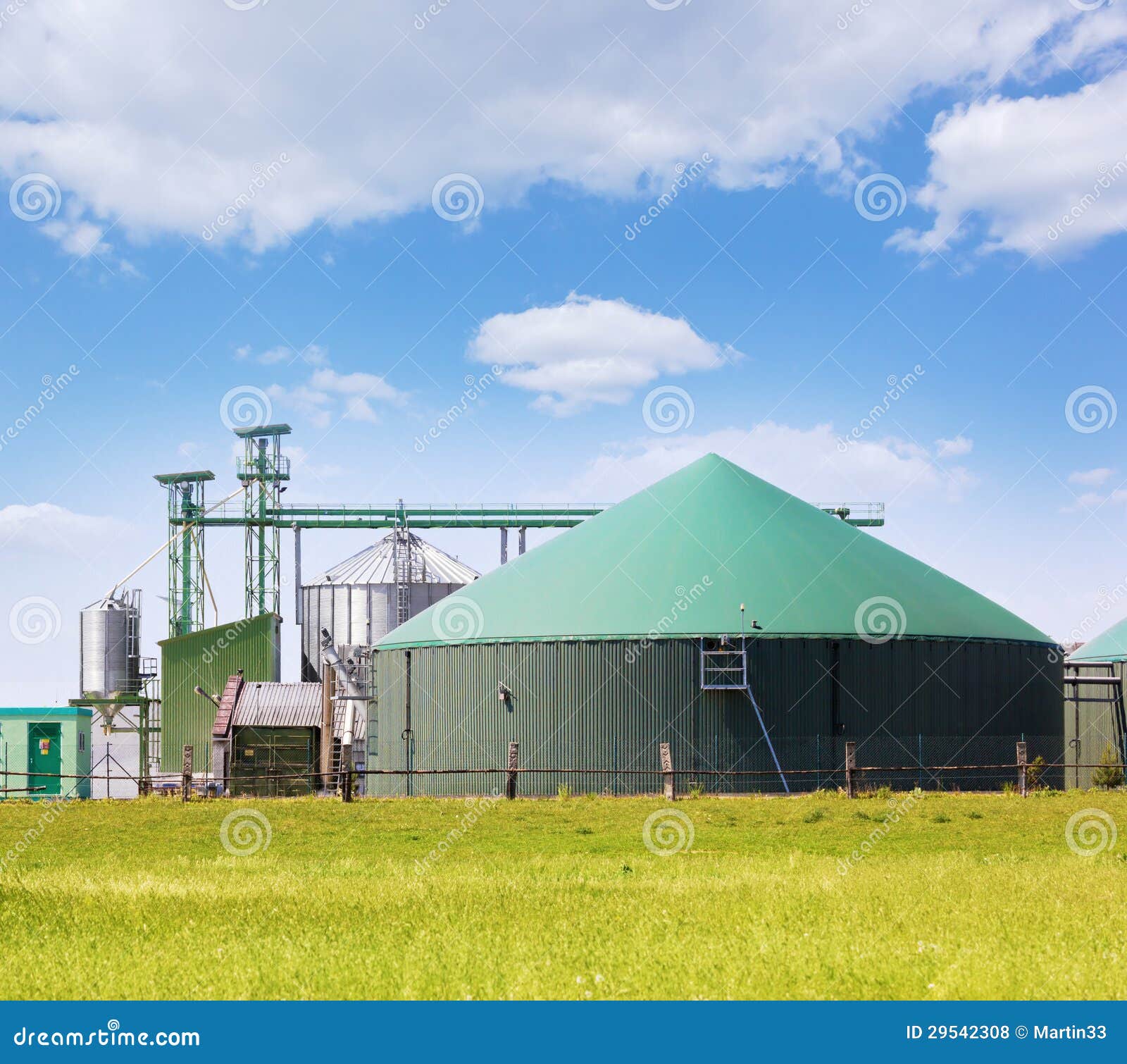 Biogas plant stock photo. Image of supply, industry, power - 29542308