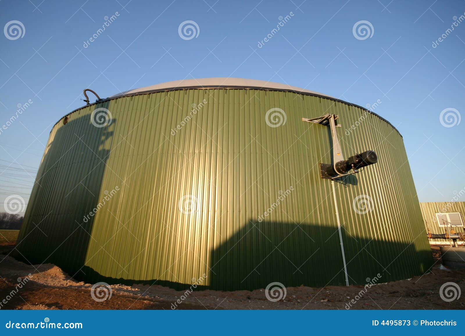 Biogas Plant stock image. Image of container, site, energy - 4495873