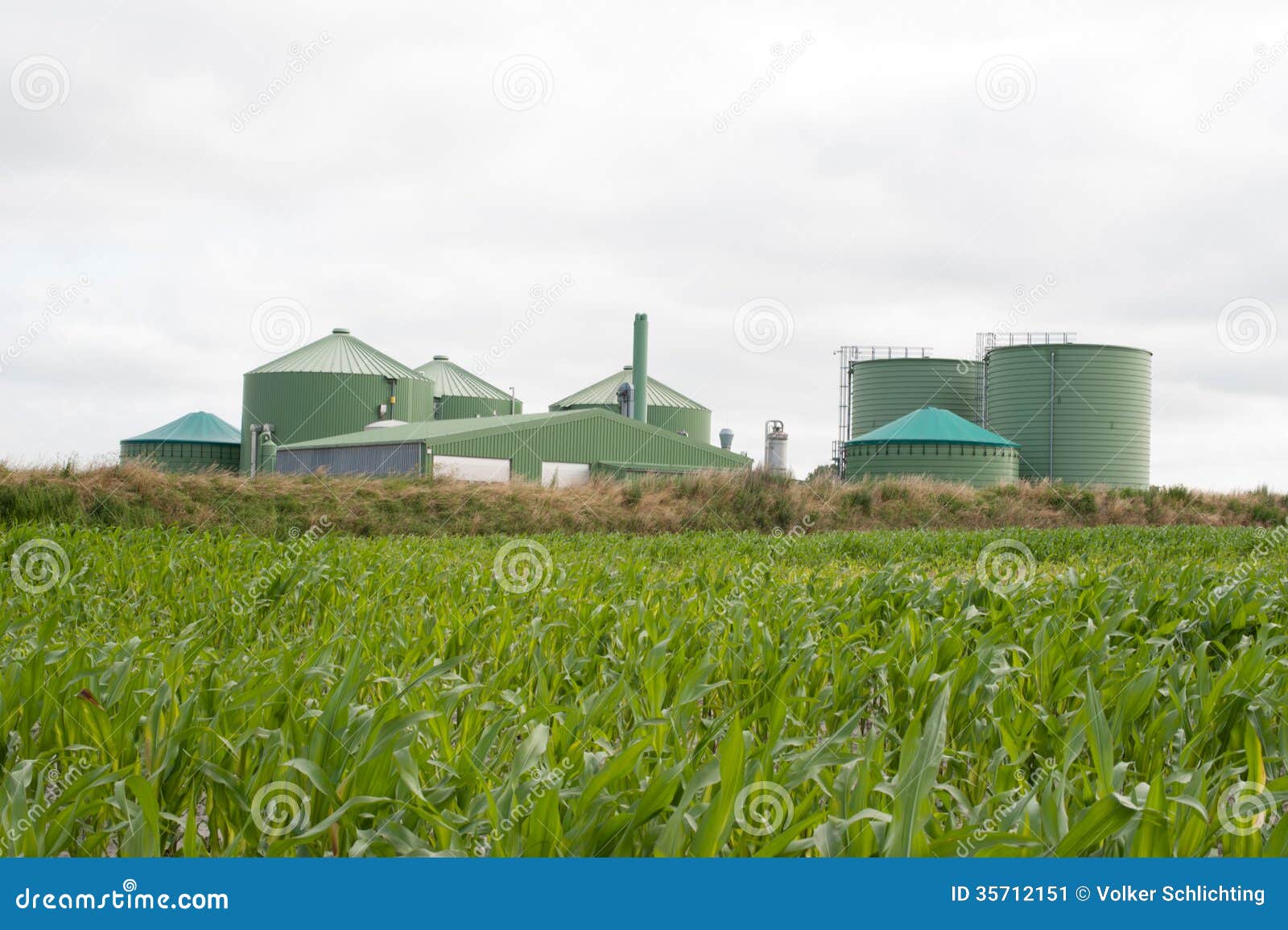 Biogas Plant stock image. Image of biomethane, field - 35712151