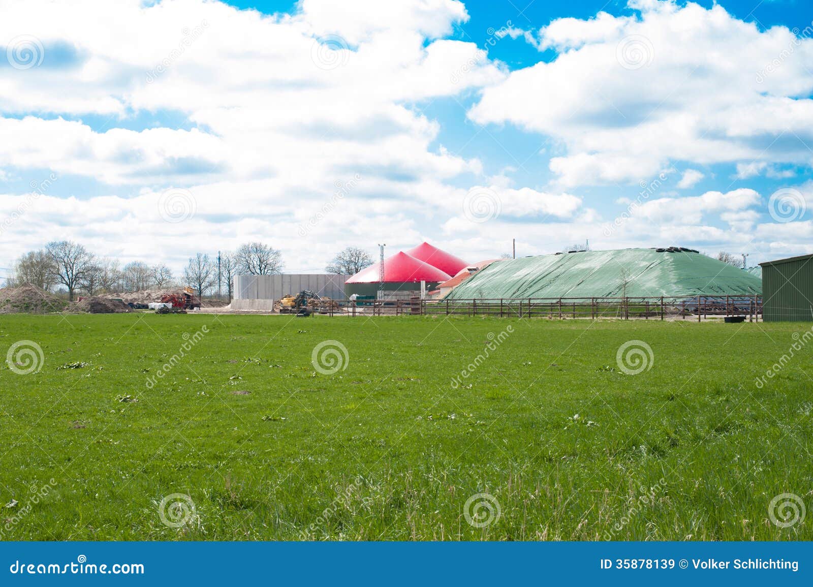 Biogas Plant for Energy Generation Stock Image - Image of methane ...