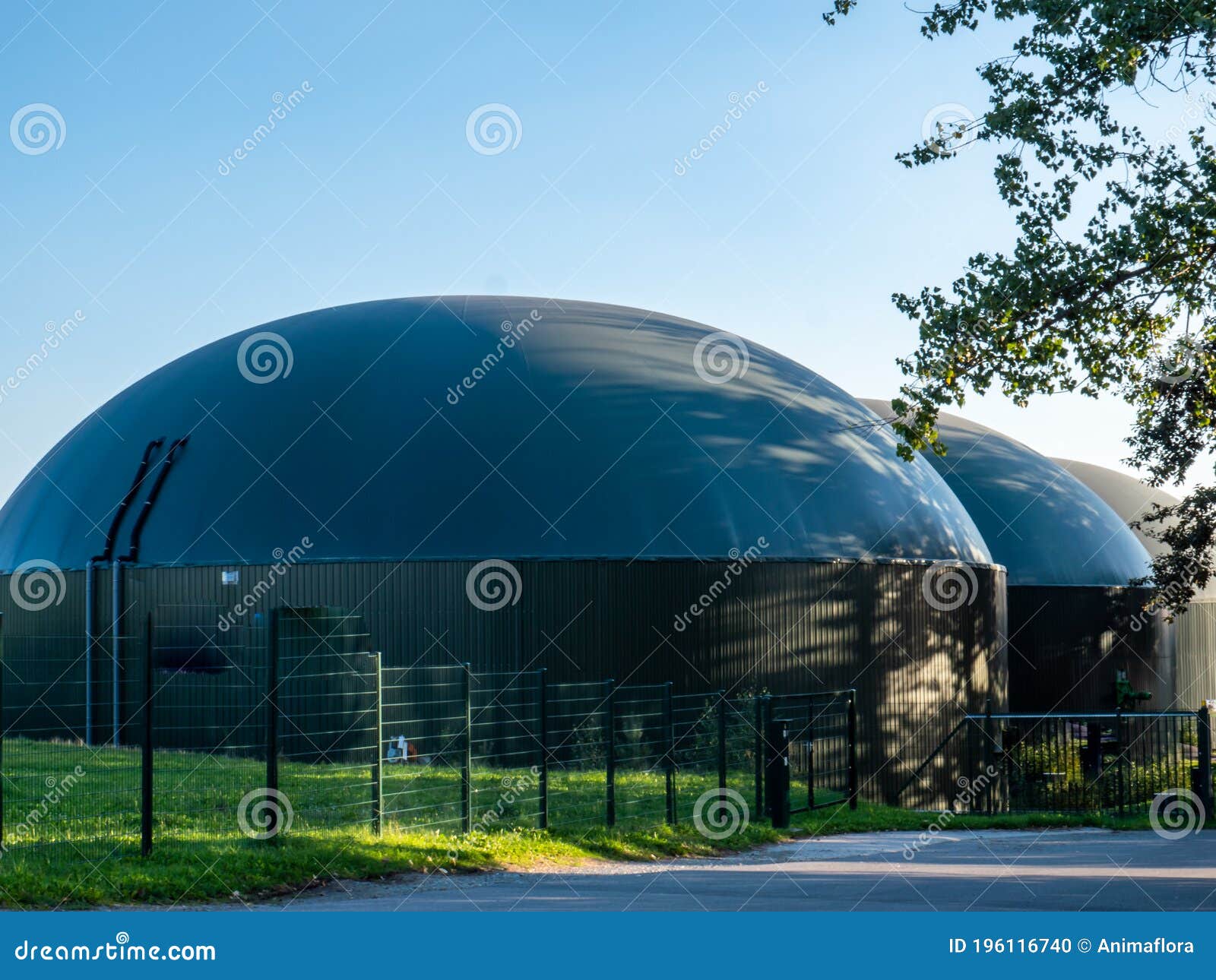 Biogas Plant in Germany Environment Renewable Energy Stock Photo ...