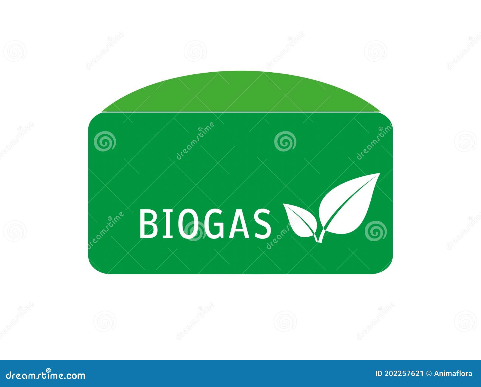 Biogas Plant Line Icon. Eco Industry, Environment And Alternative ...