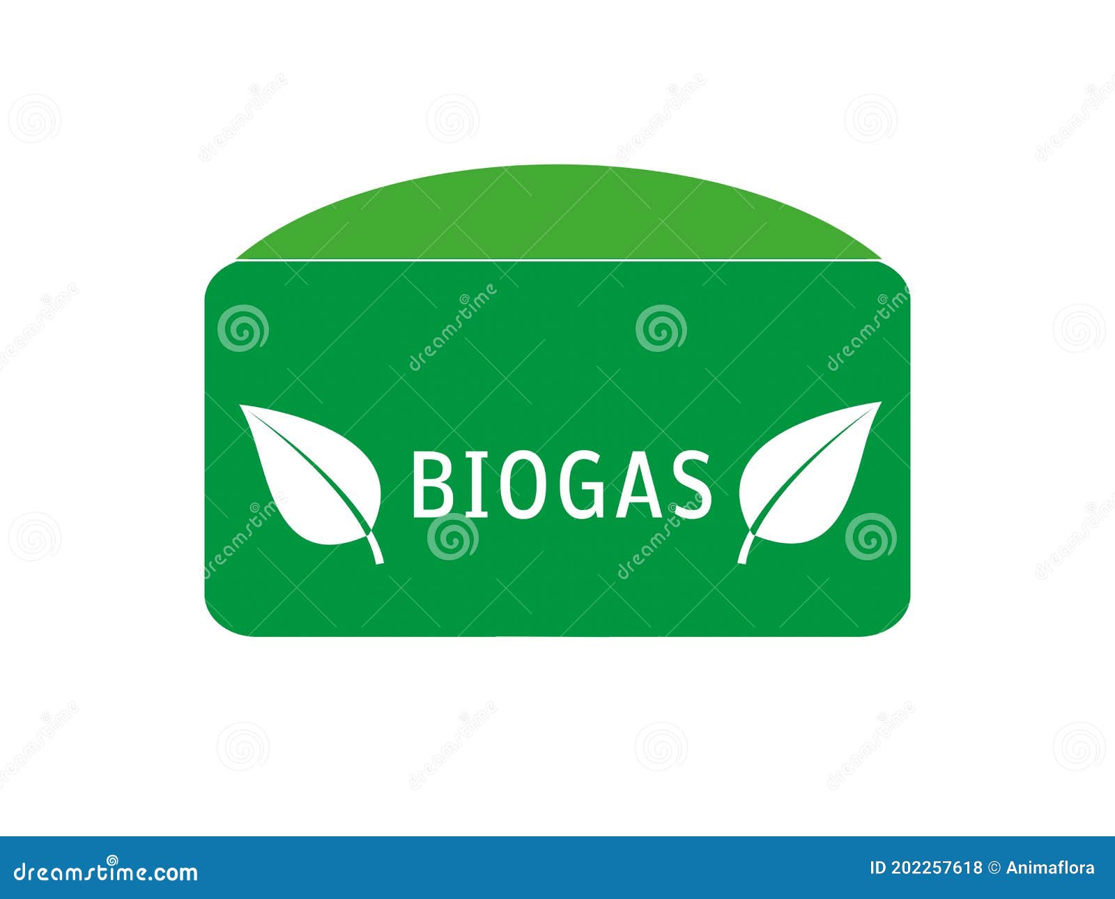 Biogas Plant Vector on White Background Stock Illustration ...