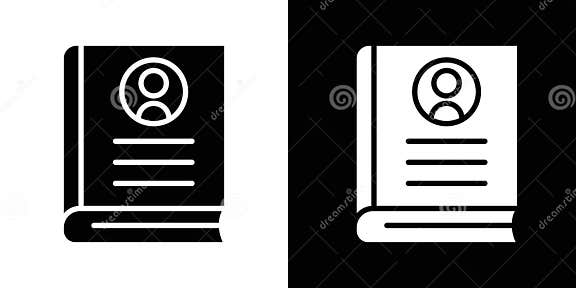 Biography Icon Isolated Flat Vector in Outline Stock Vector ...