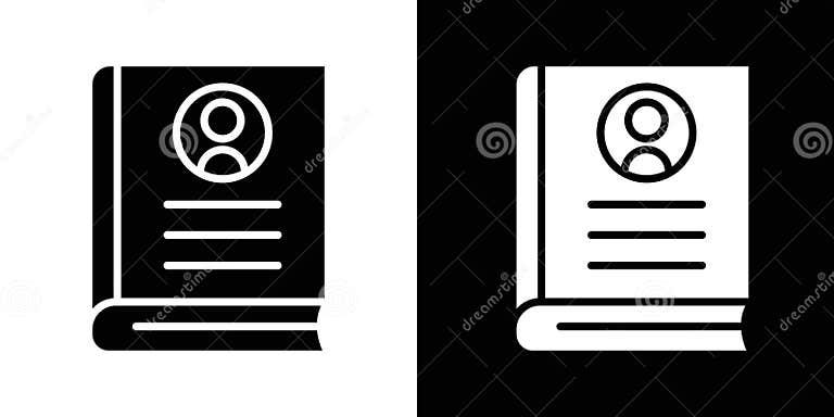Biography Icon Isolated Flat Vector in Outline Stock Vector ...