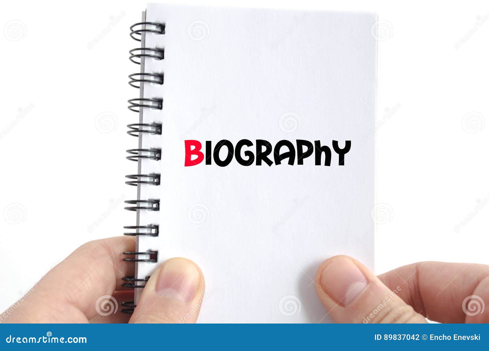 Biography text concept stock photo. Image of button, private - 89837042